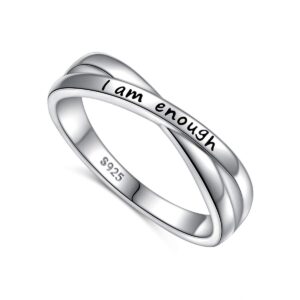 daochong sterling silver i am enough ring size 7