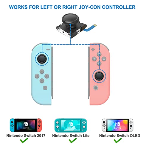 Veanic 2-Pack Replacement Joycon Joystick Drift Fix Analog Thumb Stick for Nintendo Switch/Switch OLED/Nintendo Switch Lite Joy-Con Controller