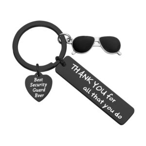 tiimg security guard gift security guard thank you gift safety officer gift thank you for all that you do keychain for security guard (security guard black)