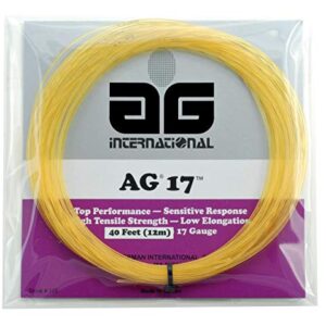 AG 17 Synthetic Gut Tennis String Set-Natural