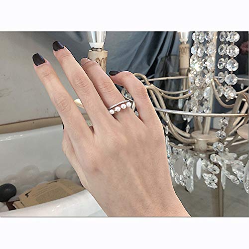 SEVENSTONE Silver Knot Wave Rings for Women Adjustable Finger Knuckle Stackable Thumb Simple Open Ring for Girl