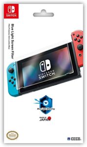 hori nintendo switch blue light screen filter (blue light blocking screen protector) officially licensed by nintendo - nintendo switch