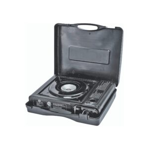 Outbound Camping Stove | Portable Single Burner Butane Gas Stove | Stainless Steel | Carry Case Included | 8,000 BTUs