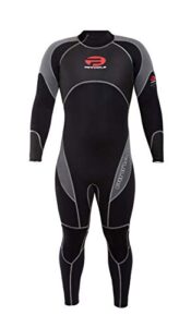 pinnacle men's venture 3mm wetsuit full wetsuit king 1 blk w/gray