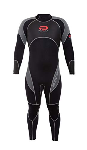 Pinnacle Men's Venture 3mm Wetsuit Full Wetsuit King 1 Blk w/Gray