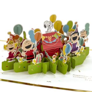 hallmark signature paper wonder peanuts pop up birthday card (celebrate)