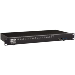 tripp lite kvm switch, 16 port hdmi usb with audio and usb sharing kvm switch, 1u rack mount (b024-hu16)