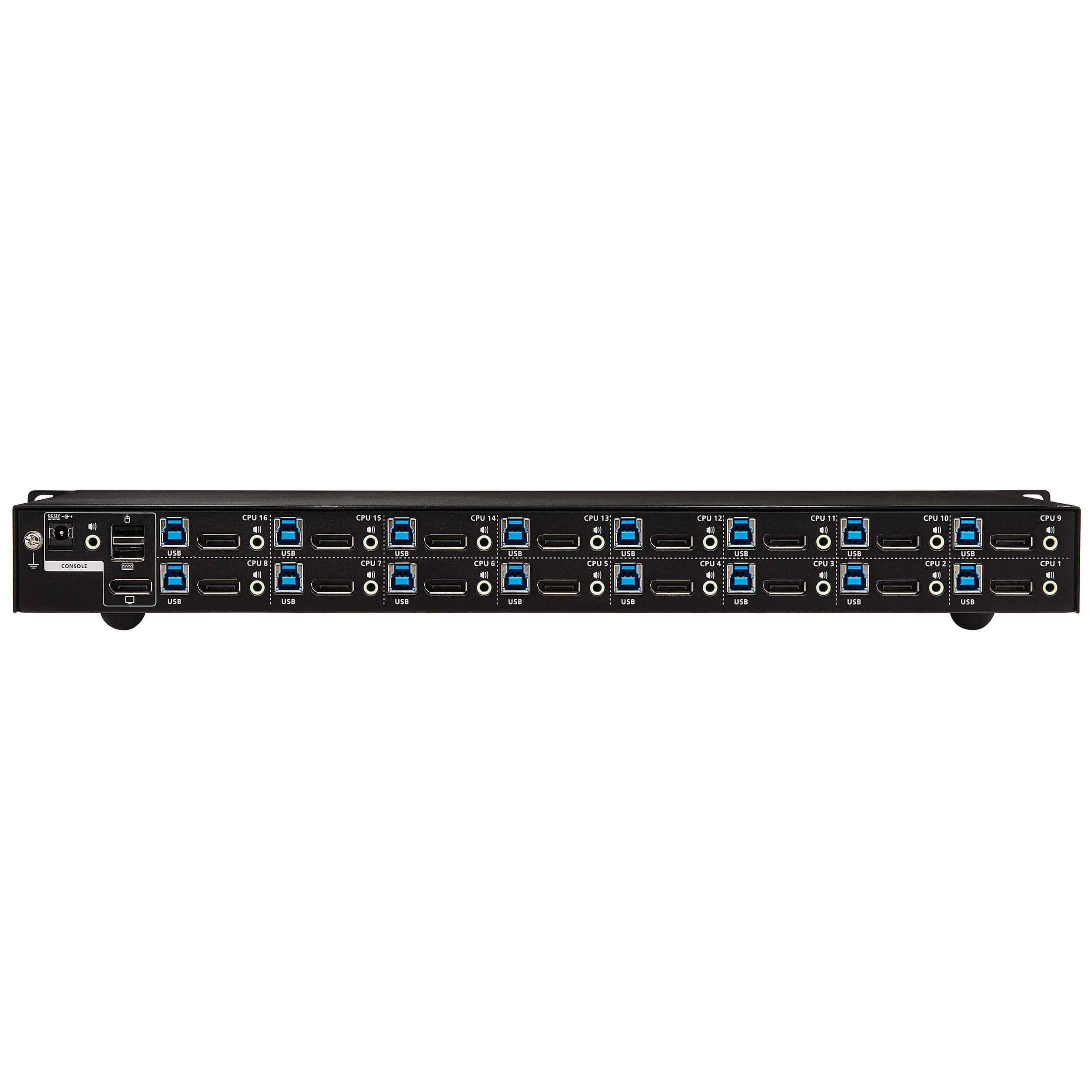 Tripp Lite KVM Switch, 16 Port HDMI USB with Audio and USB Sharing KVM Switch, 1U Rack Mount (B024-HU16)