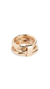 soko women's nyundo stacking rings, gold, 7