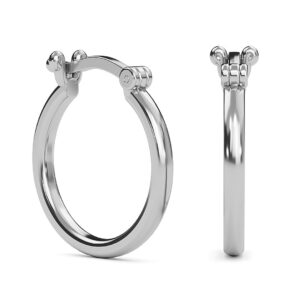 shop lc rhapsody 950 platinum hoop earrings for women 1.80 grams engagement anniversary wedding promise birthday gifts for women