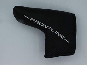 cleveland frontline 4.0 plumbers neck blade putter headcover black/silver