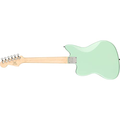 Squier Mini Jazzmaster Electric Guitar, with 2-Year Warranty, Surf Green, Maple Fingerboard