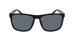 columbia unisex adult boulder ridge sunglasses, black/smoke polarized, 57 mm us