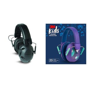 peltor sport tactical 100 hearing protection & 3m kids hearing protection plus, purple