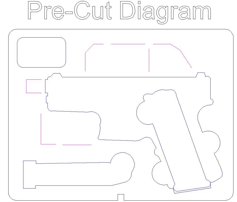 Case Club Case to fit Glock 19 & 4 Magazines. Pre-Cut, Heavy Duty, Waterproof (Accommodates Optics, Under Barrel attachments & Speed Loader)