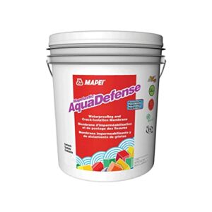 mapei mapelastic aquadefense waterpoofing & crack isolation (1 gallon)