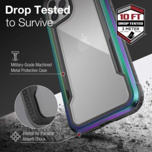 RAPTIC Shield Case Compatible with iPhone 12 Case & iPhone 12 Pro Case, Shock Absorbing Protection, Durable Aluminum Frame, 10ft Drop Tested, Fits iPhone 12 & 12 Pro, Iridescent