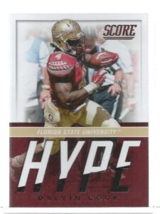 2017 score hype #1 dalvin cook florida state seminoles football nm-mt