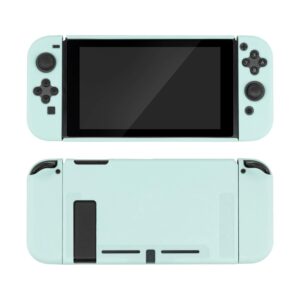 geekshare protective case slim cover case compatible with nintendo switch and joy con - shock-absorption and anti-scratch (peppermint green)