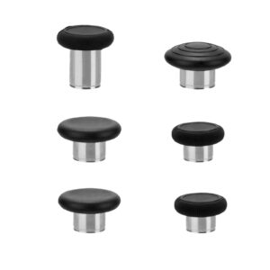 6 pcs swap thumbsticks, replacement magnetic joysticks for xbox one elite controller series 2 accessories - black…