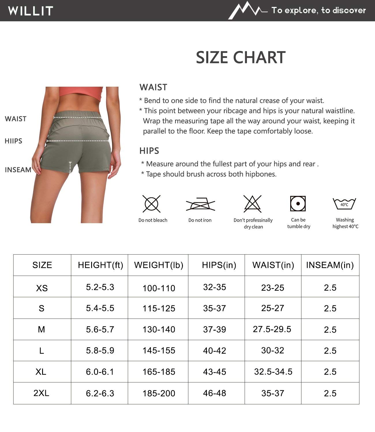 Willit Women's Shorts Hiking Athletic Shorts Yoga Lounge Active Workout Running Shorts Comfy Casual with Pockets Black L