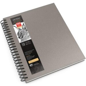 arteza spiral sketch book 9x12 drawing pad 100 sheets sketch pads for drawing for adults & teens