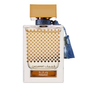 rasasi qasamat rasana unisex edp - eau de parfum 65ml(2.1 oz) | intoxicating heart w/damask rose |floral notes of iris & rose