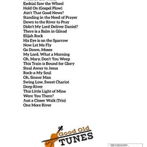 Gospel Songs and Spirituals Violin Duets with Guitar Chords and Lyrics: for Beginning to Intermediate Violin in First Position and Easy-to-Play Keys (Good Old Tunes Violin Music)