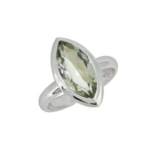 yotreasure green amethyst solid 925 sterling silver gemstone ring jewelry