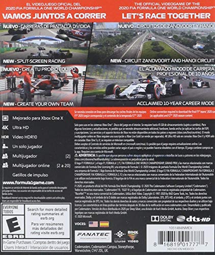 F1 2020 Standard Edition - Xbox One Standard Edition