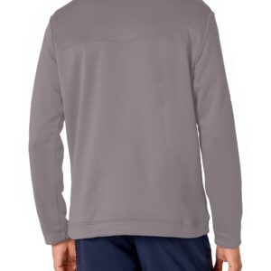 adidas Golf Men's Club Recycled Polyester Quarter Zip Pullover, Gray, Extra Large