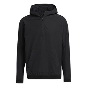 adidas golf men's adicross anorak hoodie, black, large