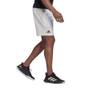 adidas Men's Club Stretch-Woven Tennis Shorts, White/Black, Small