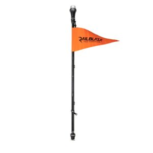 railblaza visibility light kit with flag, compatible with miniport track mount for kayaks, canoes or recreational paddler