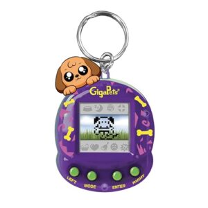 giga pet virtual pet for kids ages 5 and up, 90s throwback, 2-in-1 t-rex dinosaur | upgraded collector’s edition | kids learn to take care of a pet