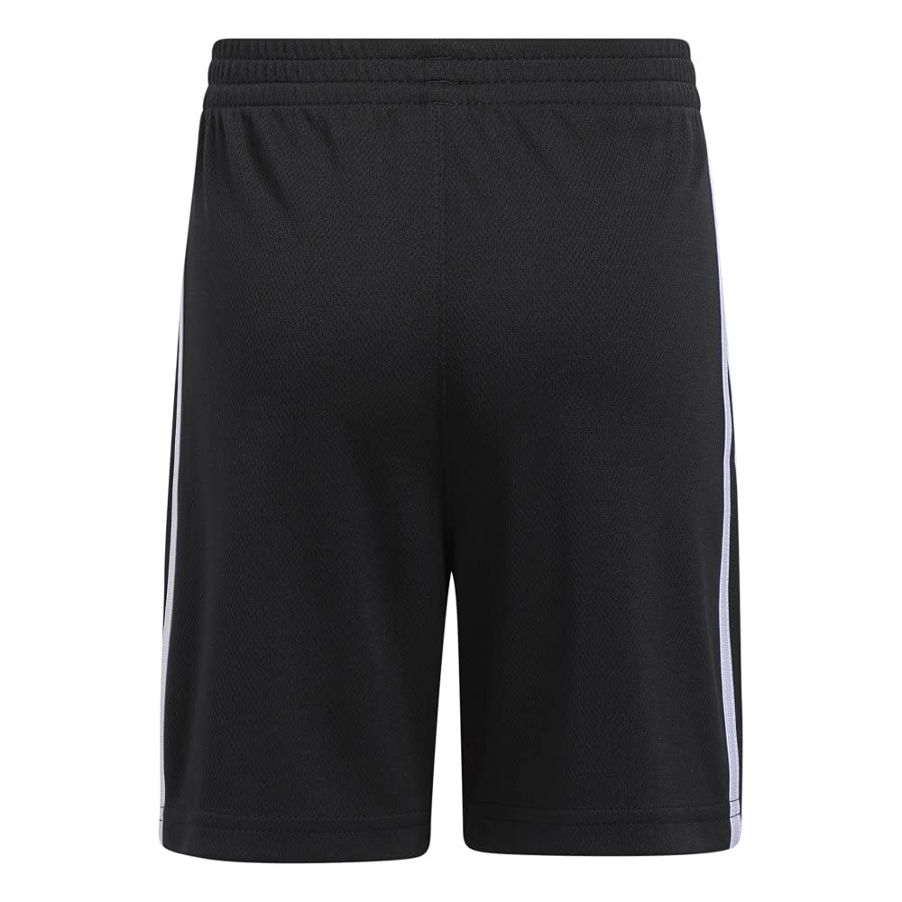 adidas boys Adi Classic 3-stripe Shorts, Black, 5 US