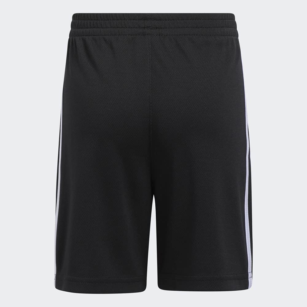 adidas boys Adi Classic 3-stripe Shorts, Black, 5 US