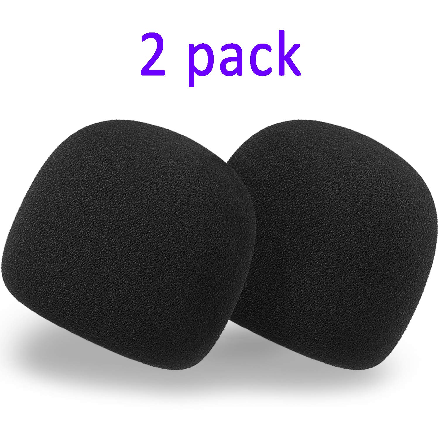 SUNMON SM57 Windscreen Cover - Perfect SM57-LC Mic Pop Filter Foam Cover Compatible with Shure SM-57 Cardioid Dynamic Instrument Microphone (2 PCS)