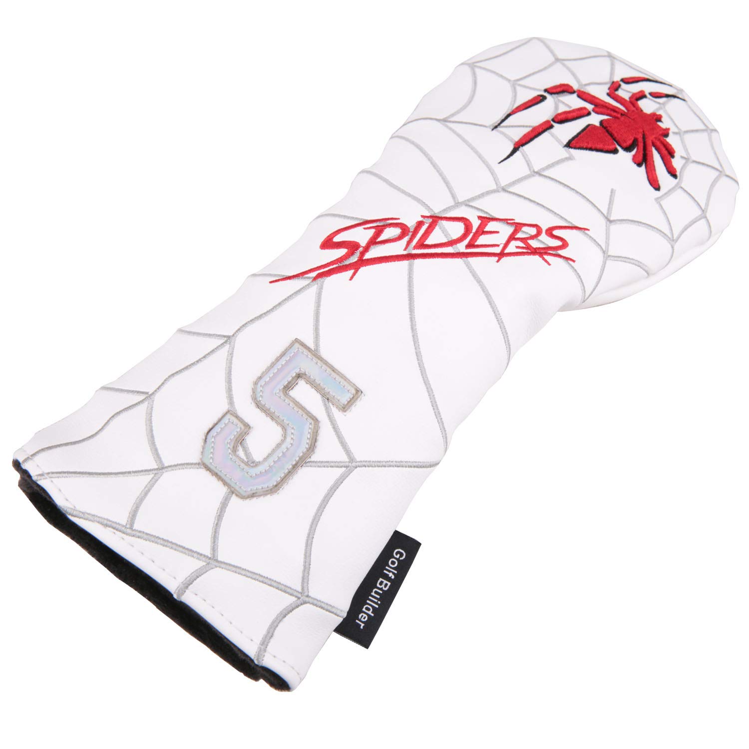 3pcs/Set Spider Embroidery White Golf Club Driver Fairway Wood Head Covers 1 3 5 Wood Covers