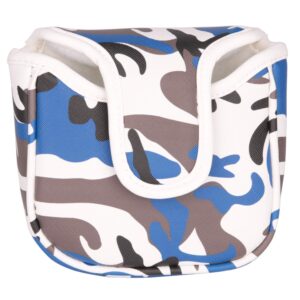 golf builder camouflage print golf square mallet putter head cover golf mallet cover synthetic leather with magnetic closure