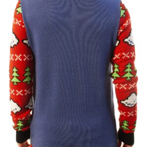 Ugly Christmas Party Sweater Unisex - Super Santa -Medium Super Santa Blue