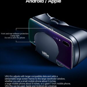 YOMENG VR glasses Virtual reality full-screen visual wide-angle VR glasses, VRG Pro 3D for smartphone devices from 5 to 7 inches