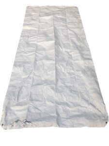 relk ultralight tyvek ground cloth - tyvek tarp - tent footprint with grommeted corners - backpacking or camping - 4.5 ft x 8 ft