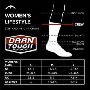 Darn Tough Women's Morgan Crew Lightweight Lifestyle Sock (Style 6039) - Boysenberry, Small