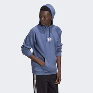 adidas LOUNGEWEAR Adicolor 3D Trefoil Graphic Hoodie Men's, Blue, Size S