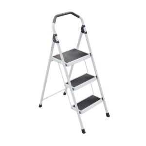 gorilla ladders 3-step steel lightweight step stool ladder 225 lbs. load capacity type ii duty rating