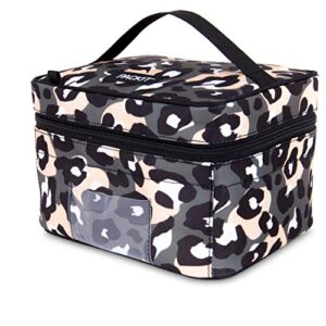 packit freezable breastmilk & formula cooler, wild leopard gray