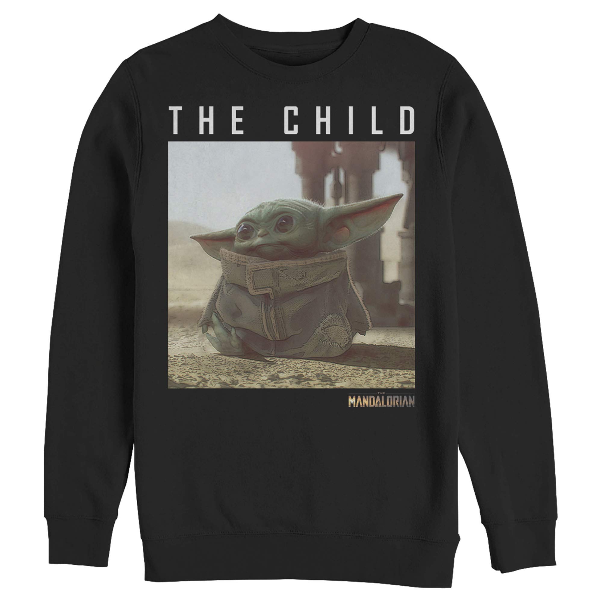 Star Wars Men's Green Child Sweatshirt Black, Large