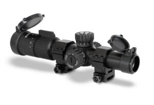 monstrum g3 1-4x24 first focal plane ffp rifle scope with illuminated mx1reticle | black