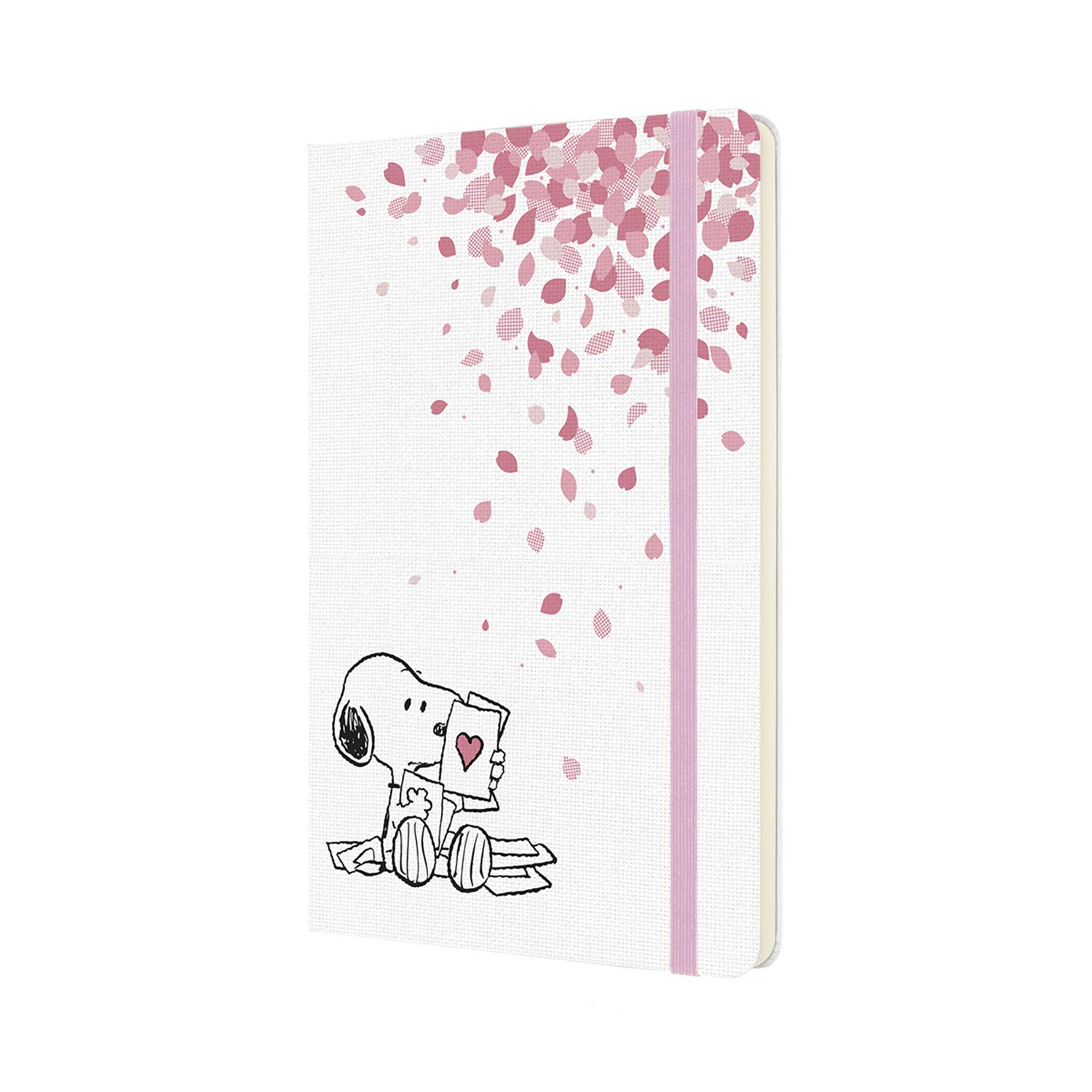 Moleskine Limited Edition Peanuts Sakura Notebook, Hard Cover, Large (5" x 8.25"), Ruled/Lined, Graphic 1, 240 Pages